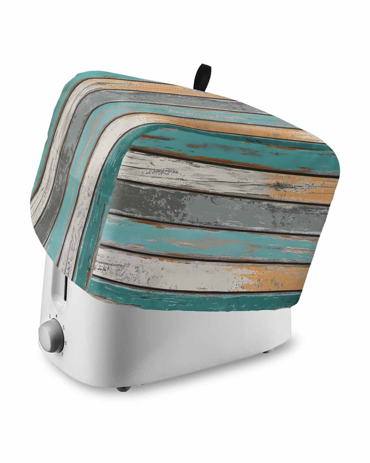 Fsddascl Farmhouse Teal Orange Toaster Cover 2 Slice, Small Kitchen ...