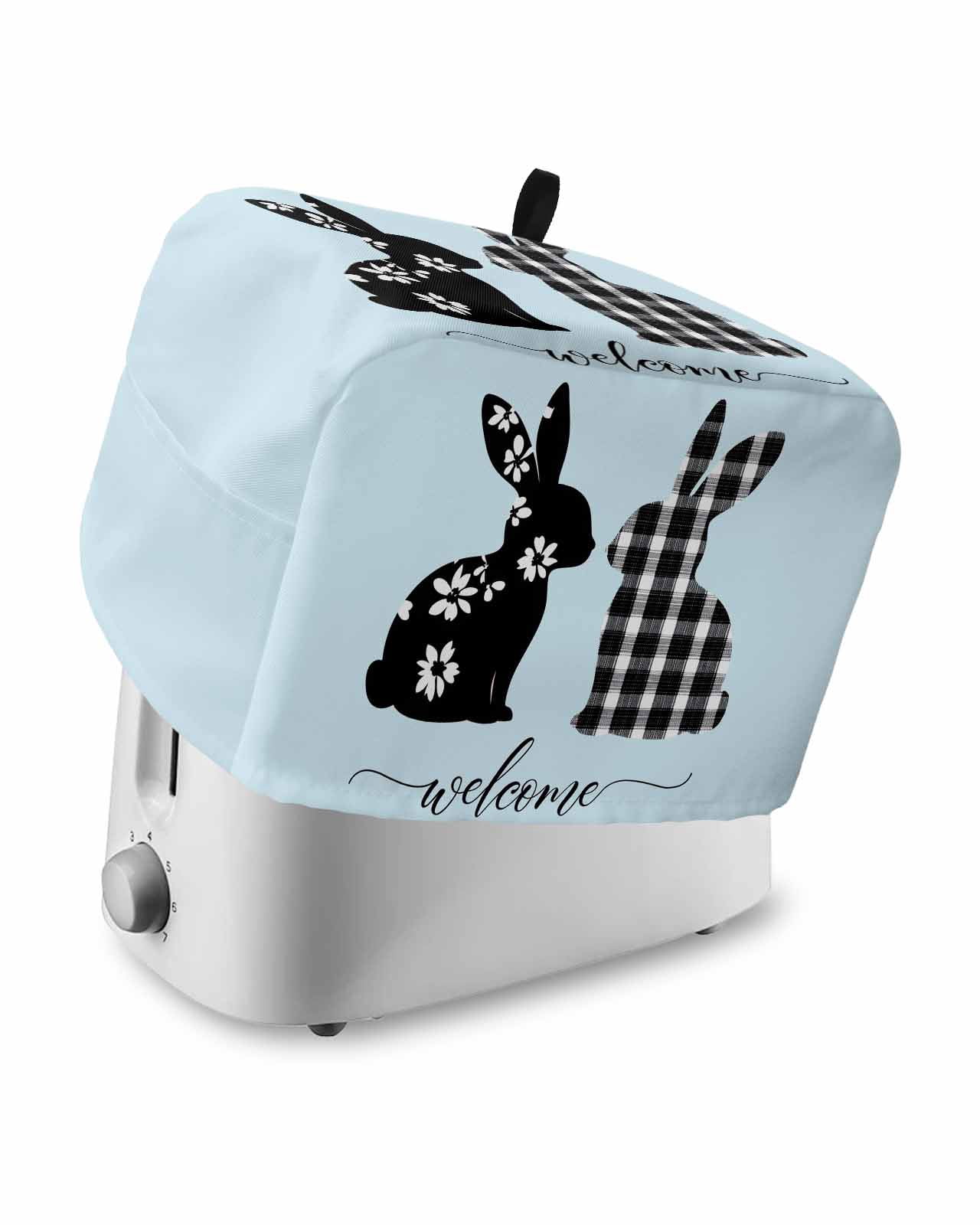 Fsddascl Flowers Rabbit Toaster Cover 2 Slice, Small Kitchen Appliance ...