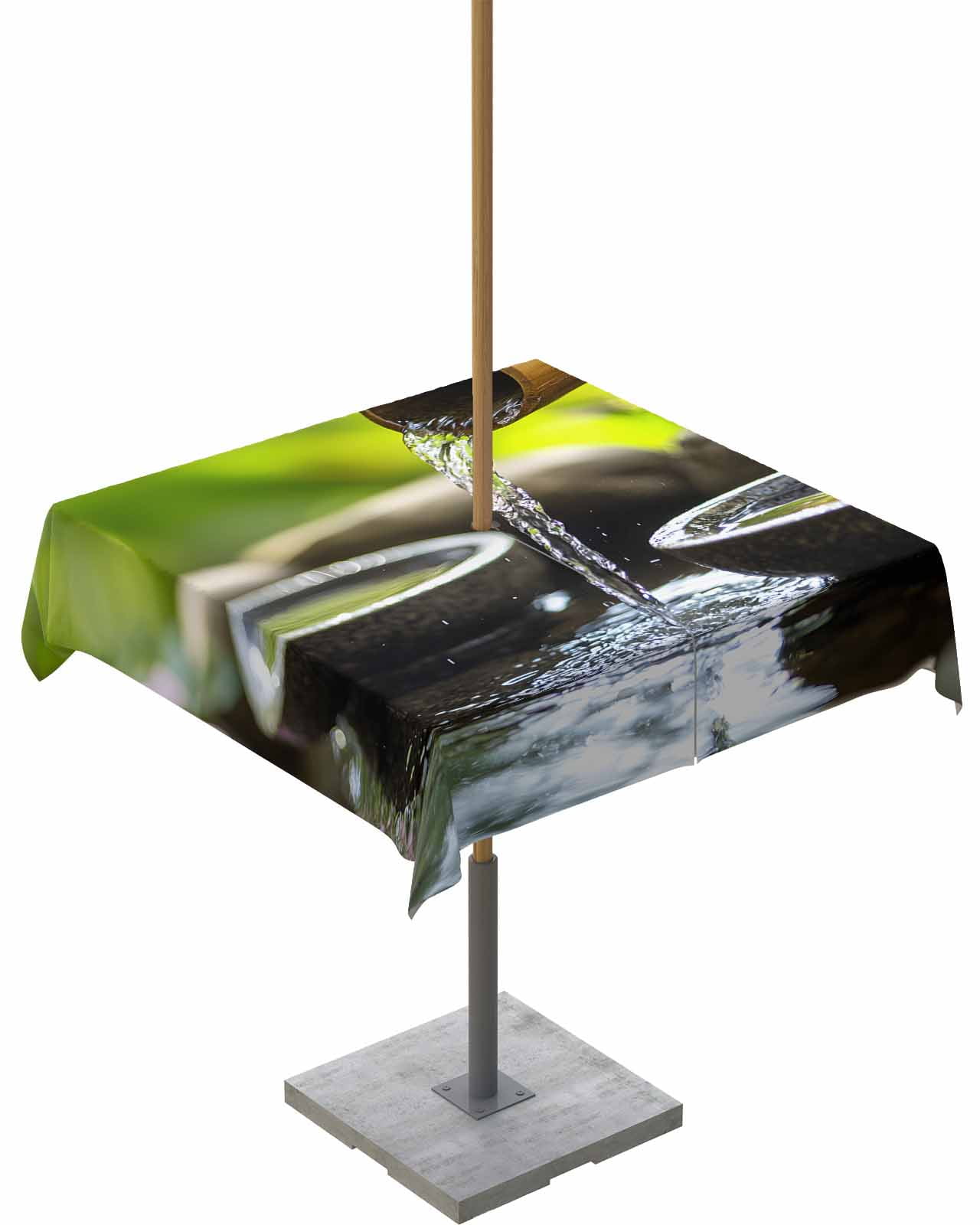 Fsddascl Flowing Water Zen Stones Outdoor Tablecloth - 60x60 Inch ...