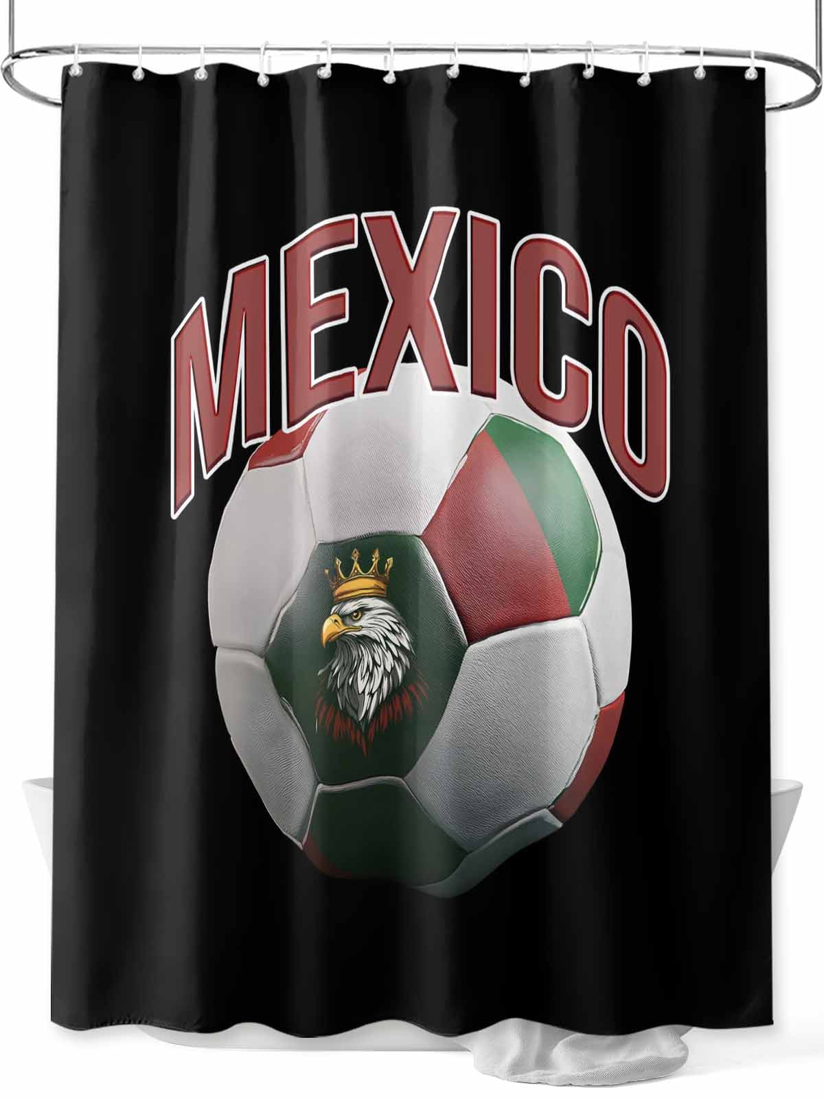 Fsddascl Football Shower Curtain Set - Extra Long 72" x 96" Washable ...