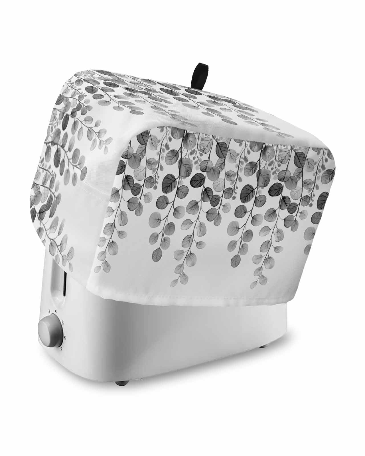 Fsddascl Gray Eucalyptus Leaves Toaster Cover 4 Slice, Large Kitchen ...