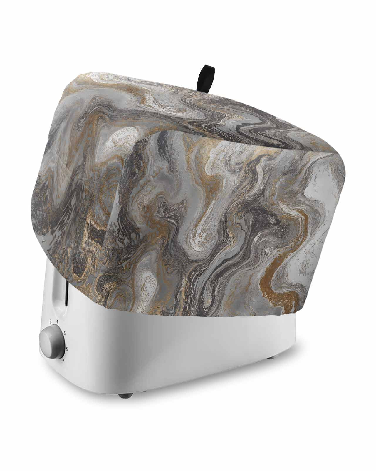 Fsddascl Gray Marble Small Toaster Cover 2 Slice, Kitchen Appliance ...