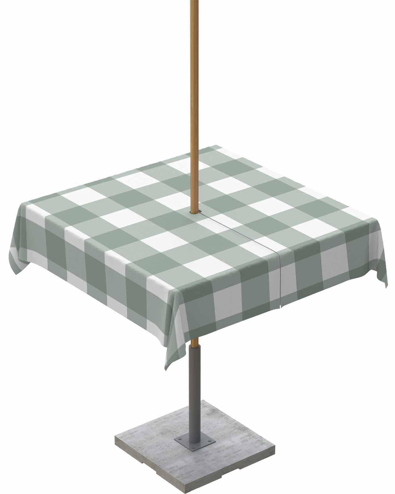 Fsddascl Green Farmhouse Outdoor Tablecloth - 54x54 Inch Square Dining ...