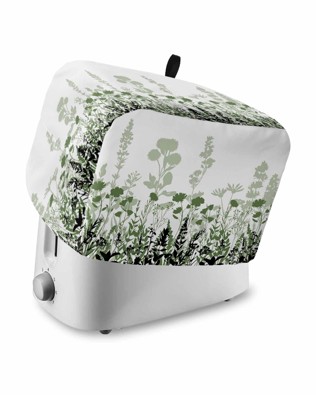 Fsddascl Green Floral Toaster Cover 2 Slice, Small Kitchen Appliance ...