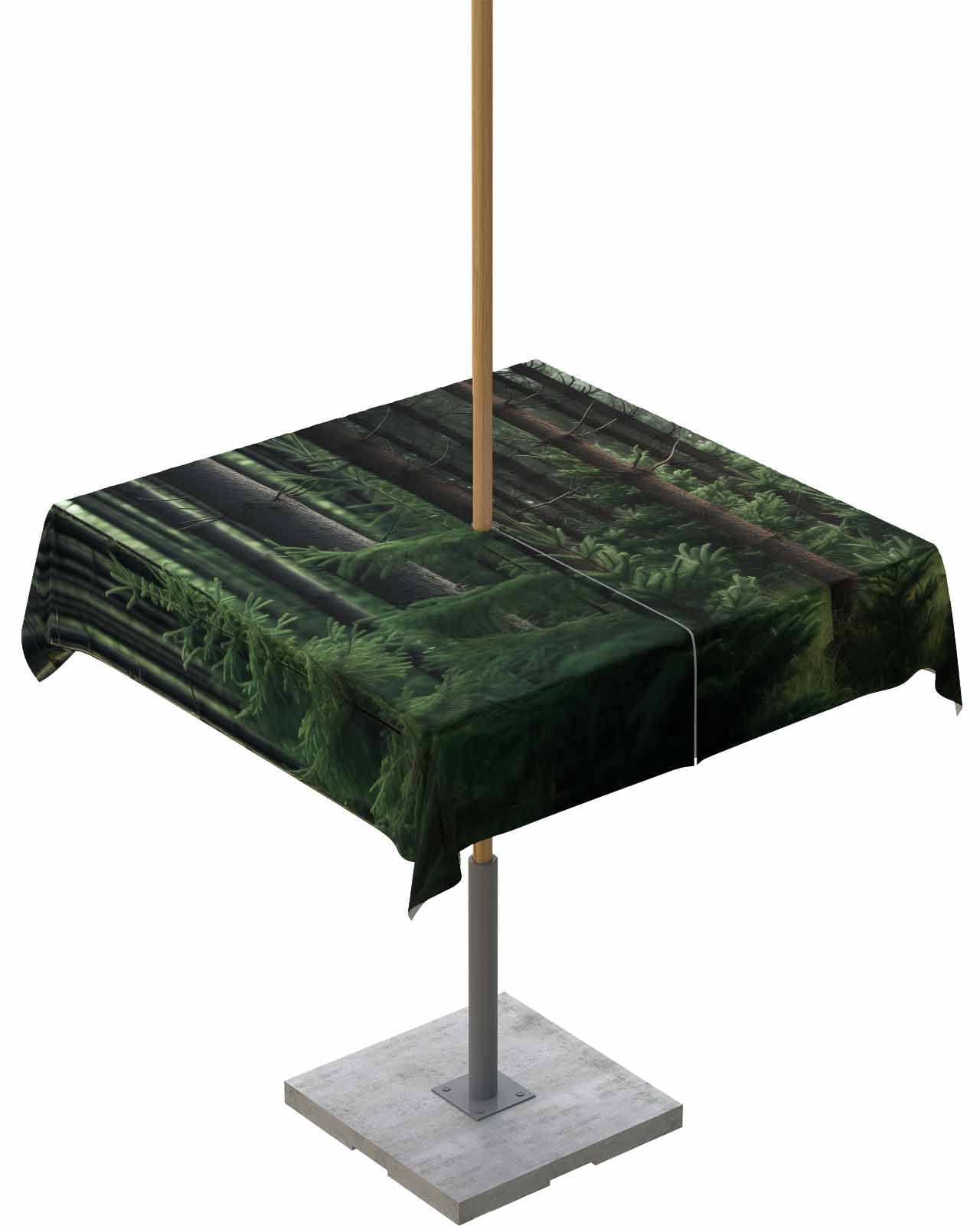 Fsddascl Green Forest Outdoor Tablecloth - 60x60 Inch Square Dining ...