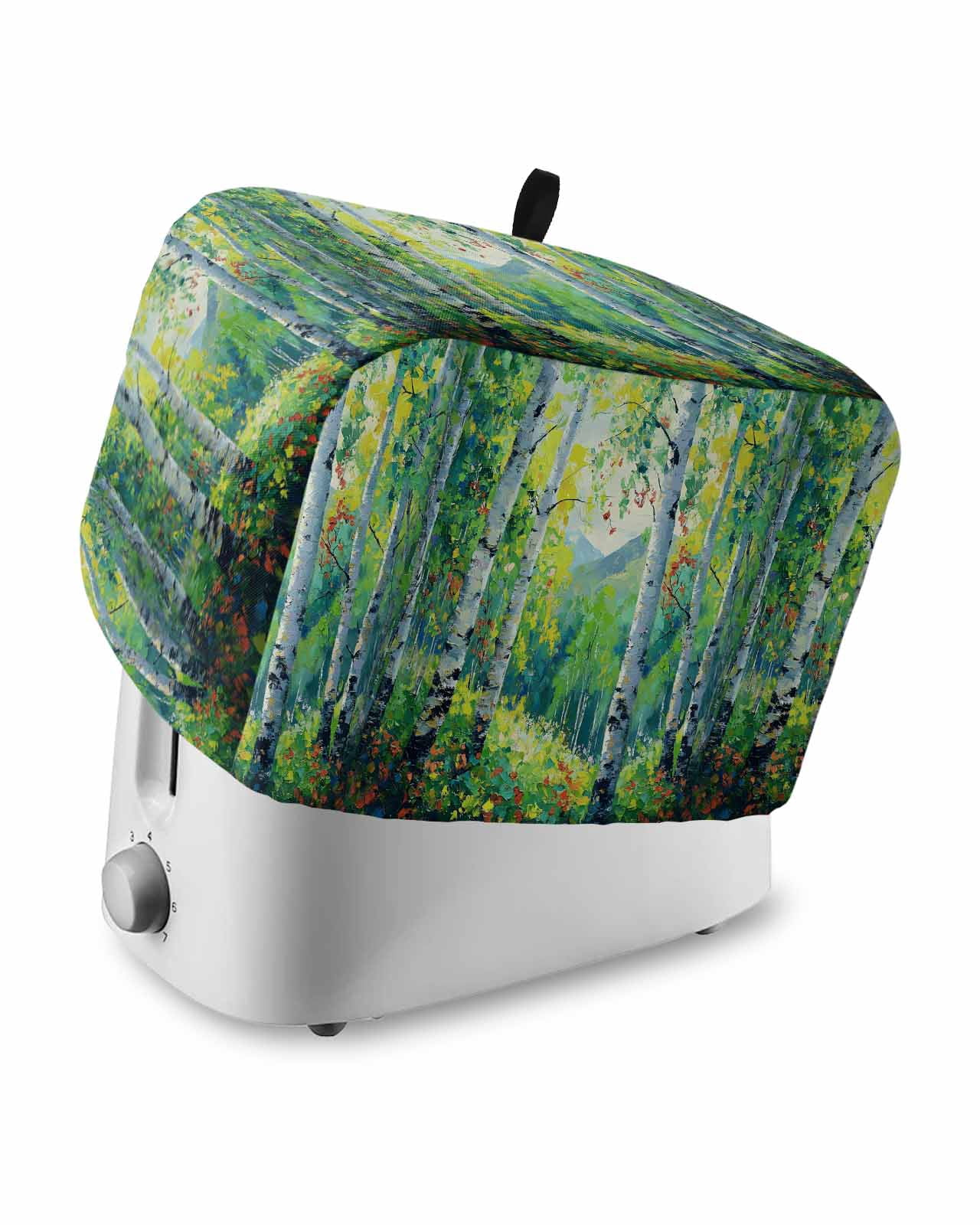 Fsddascl Green Oil Painting Small Toaster Cover 2 Slice, Kitchen ...