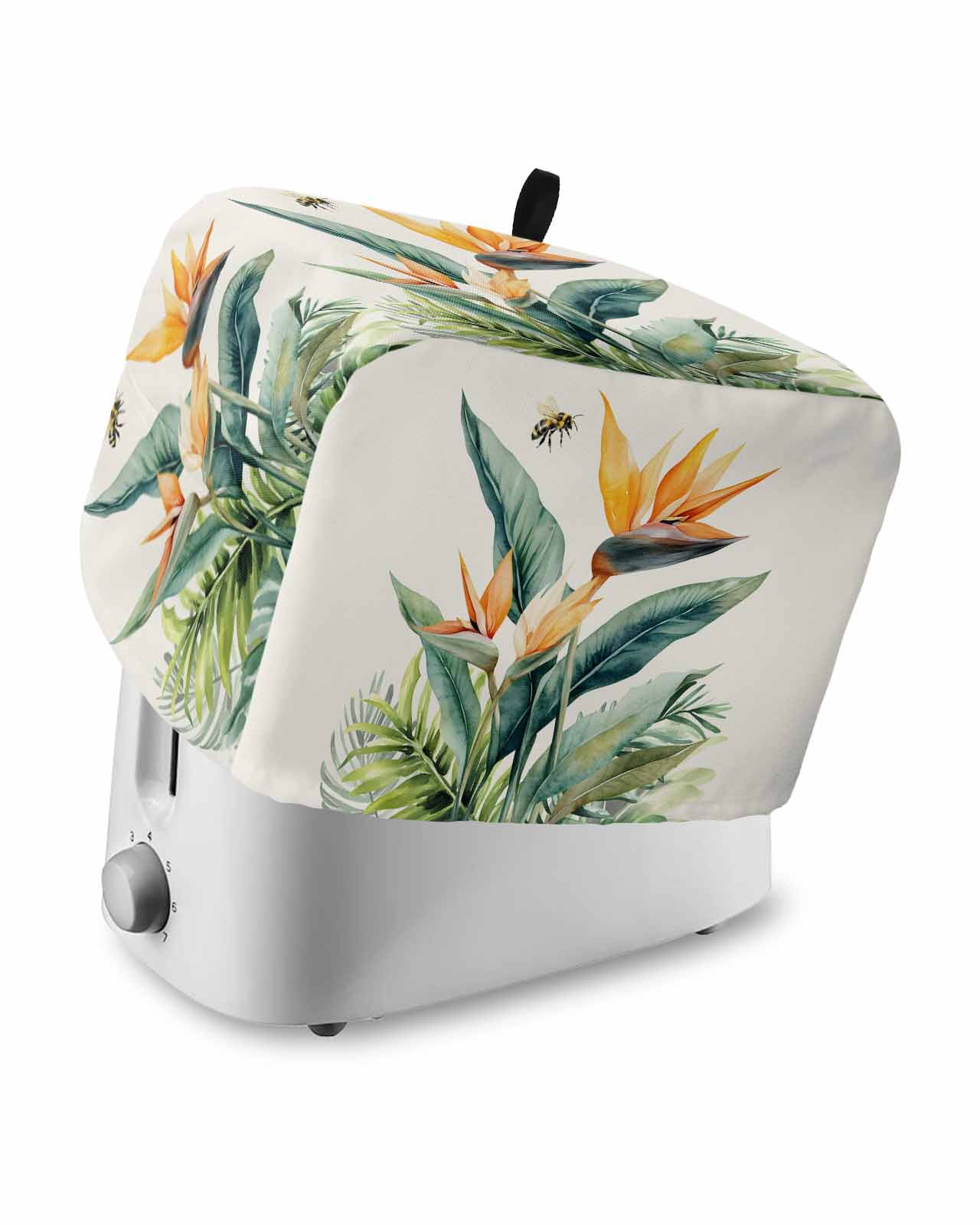 Fsddascl Green Palm Leaf Toaster Cover 2 Slice, Small Kitchen Appliance ...