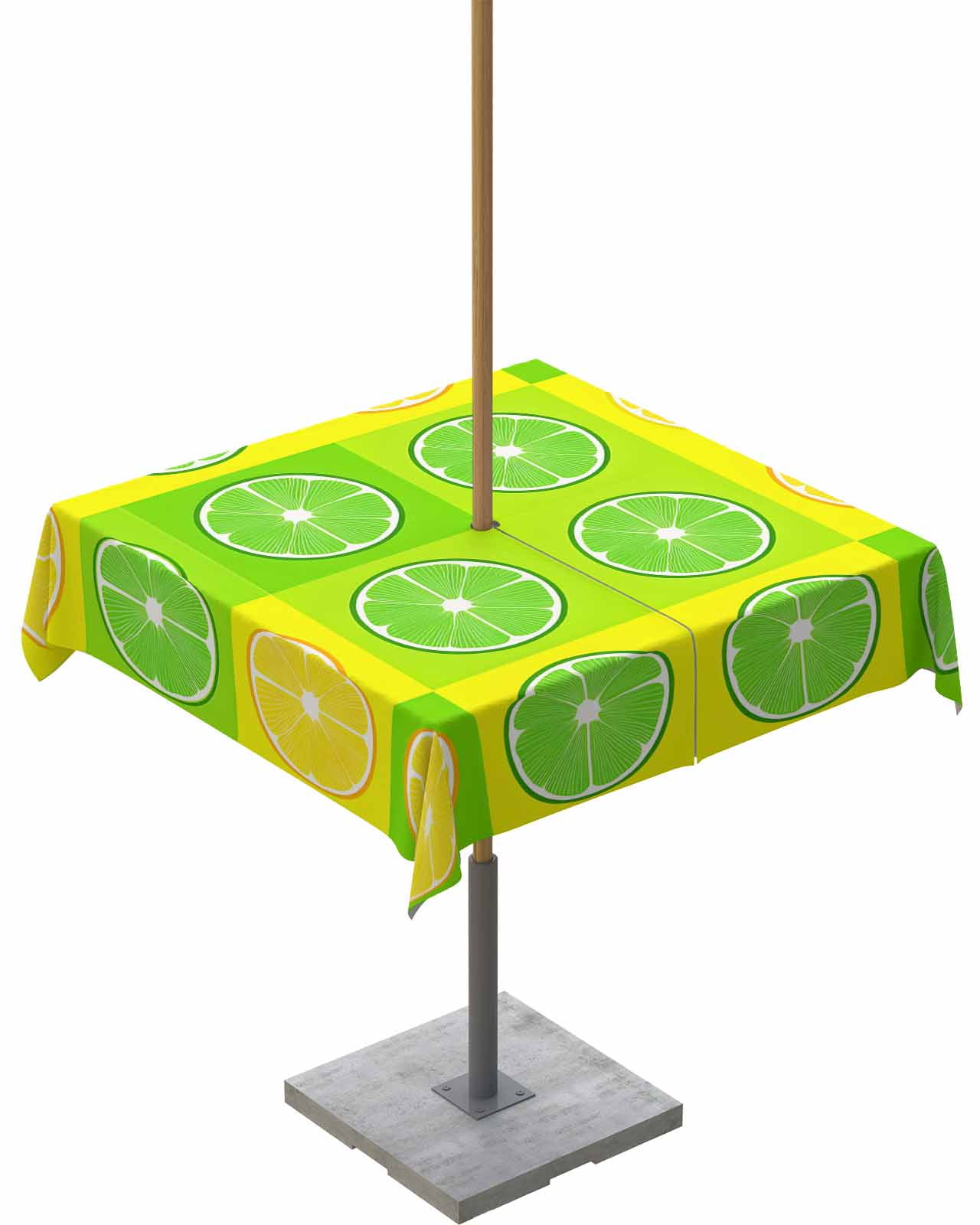 Fsddascl Green Summer Lemon Outdoor Tablecloth - 60x60 Inch Square ...