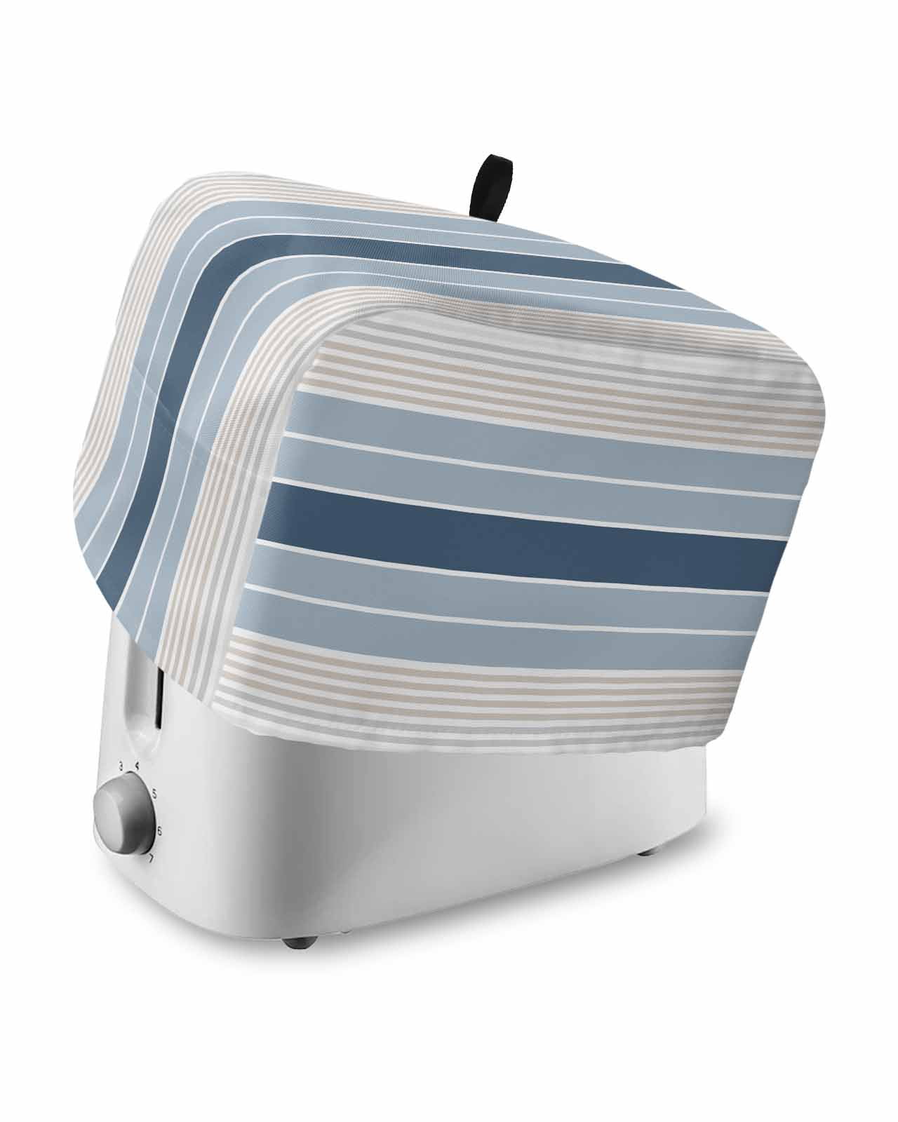Fsddascl Grey Blue Stripes Toaster Cover 4 Slice, Large Kitchen ...