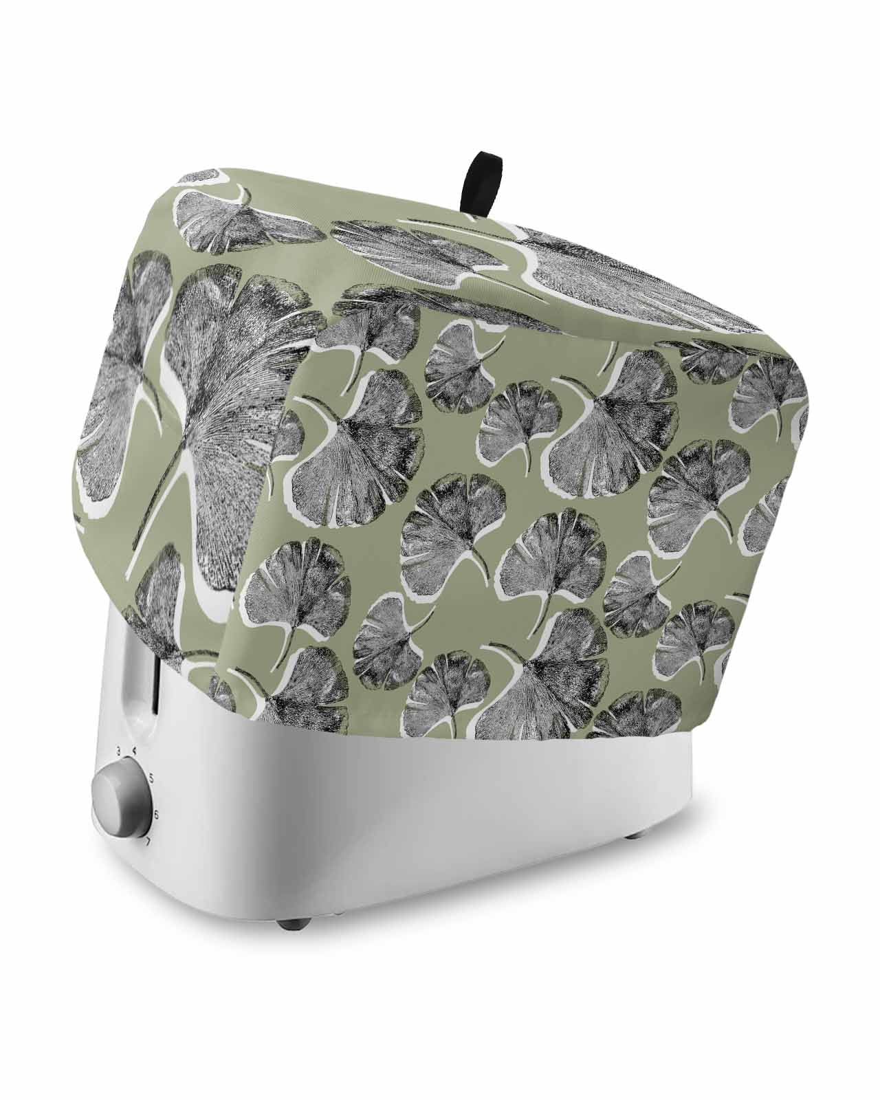 Fsddascl Grey Leaves Toaster Cover 2 Slice, Small Kitchen Appliance ...