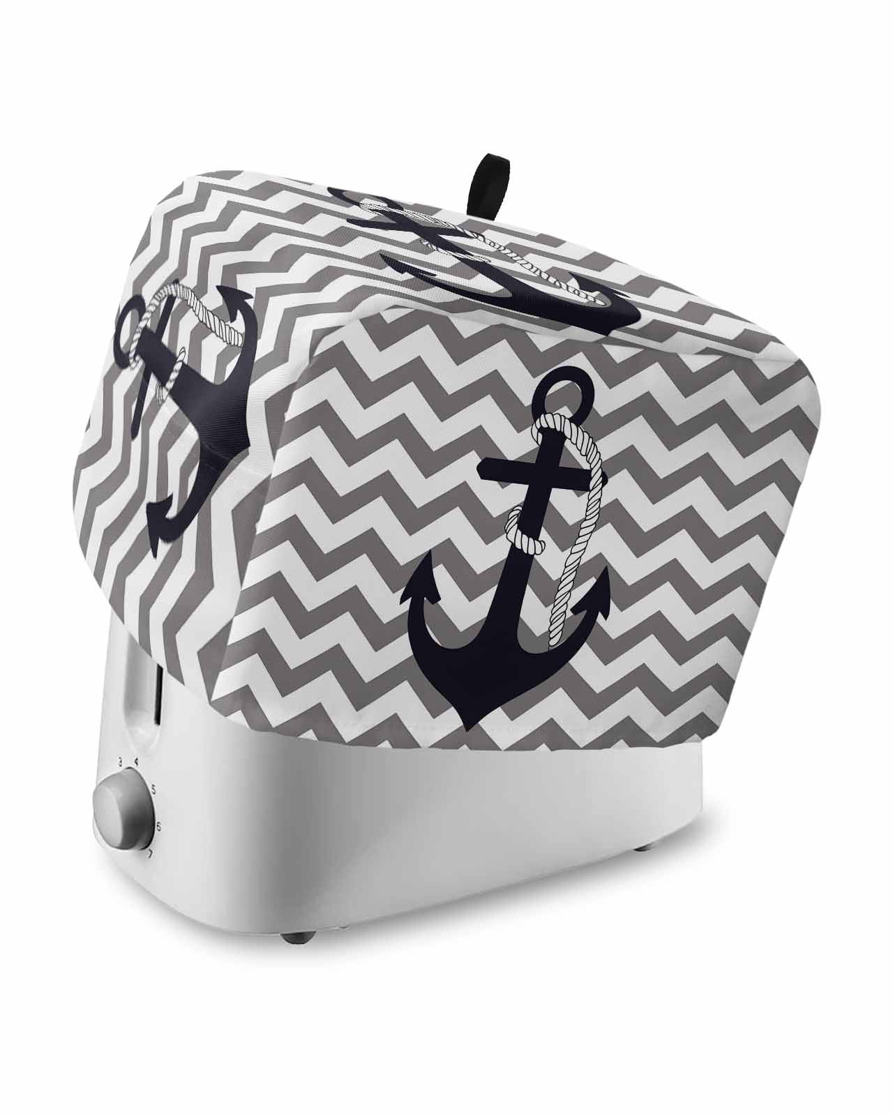Fsddascl Grey Zigzag Small Toaster Cover 2 Slice, Kitchen Appliance ...