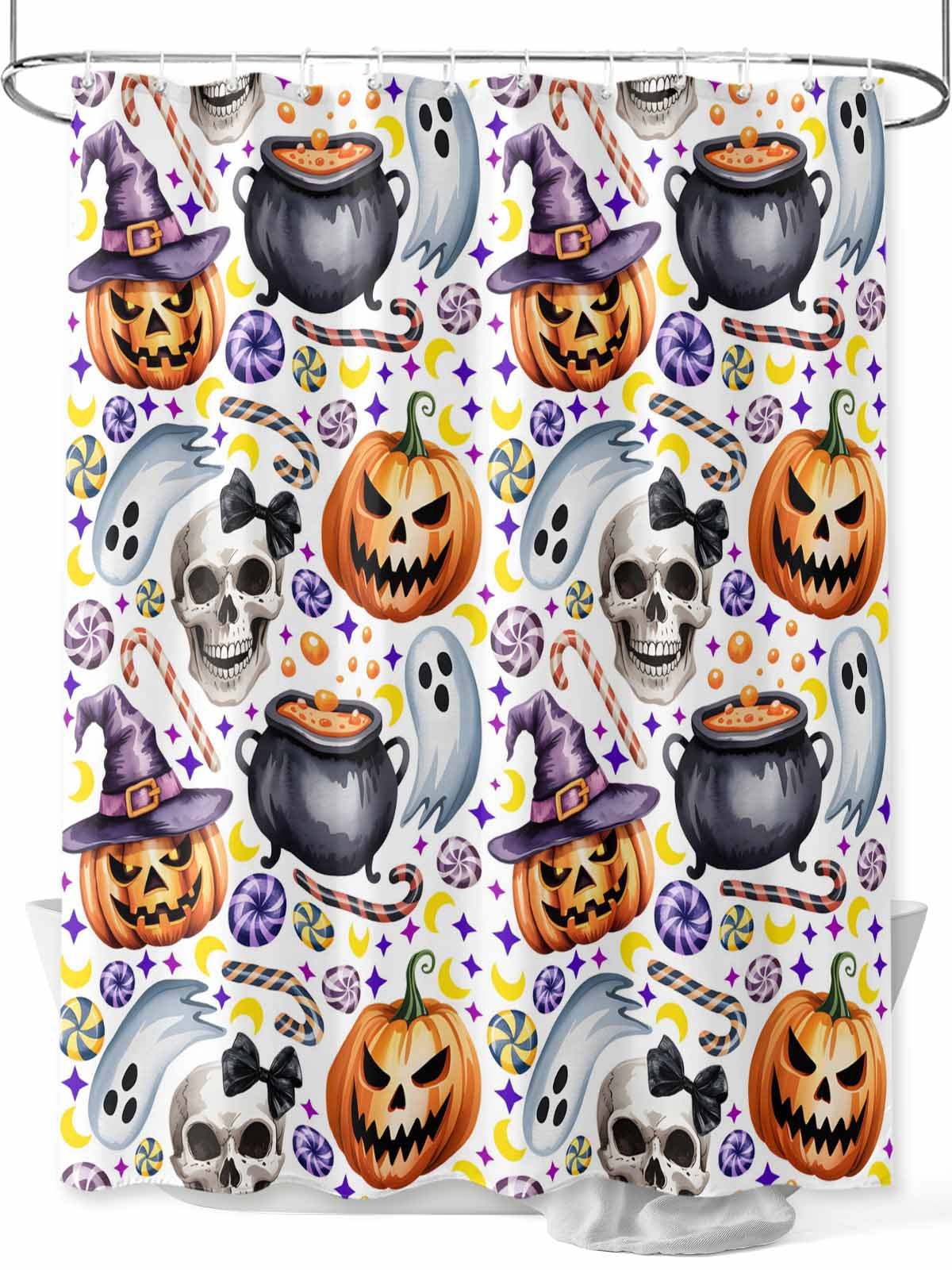 Halloween Shower Curtain Setnull