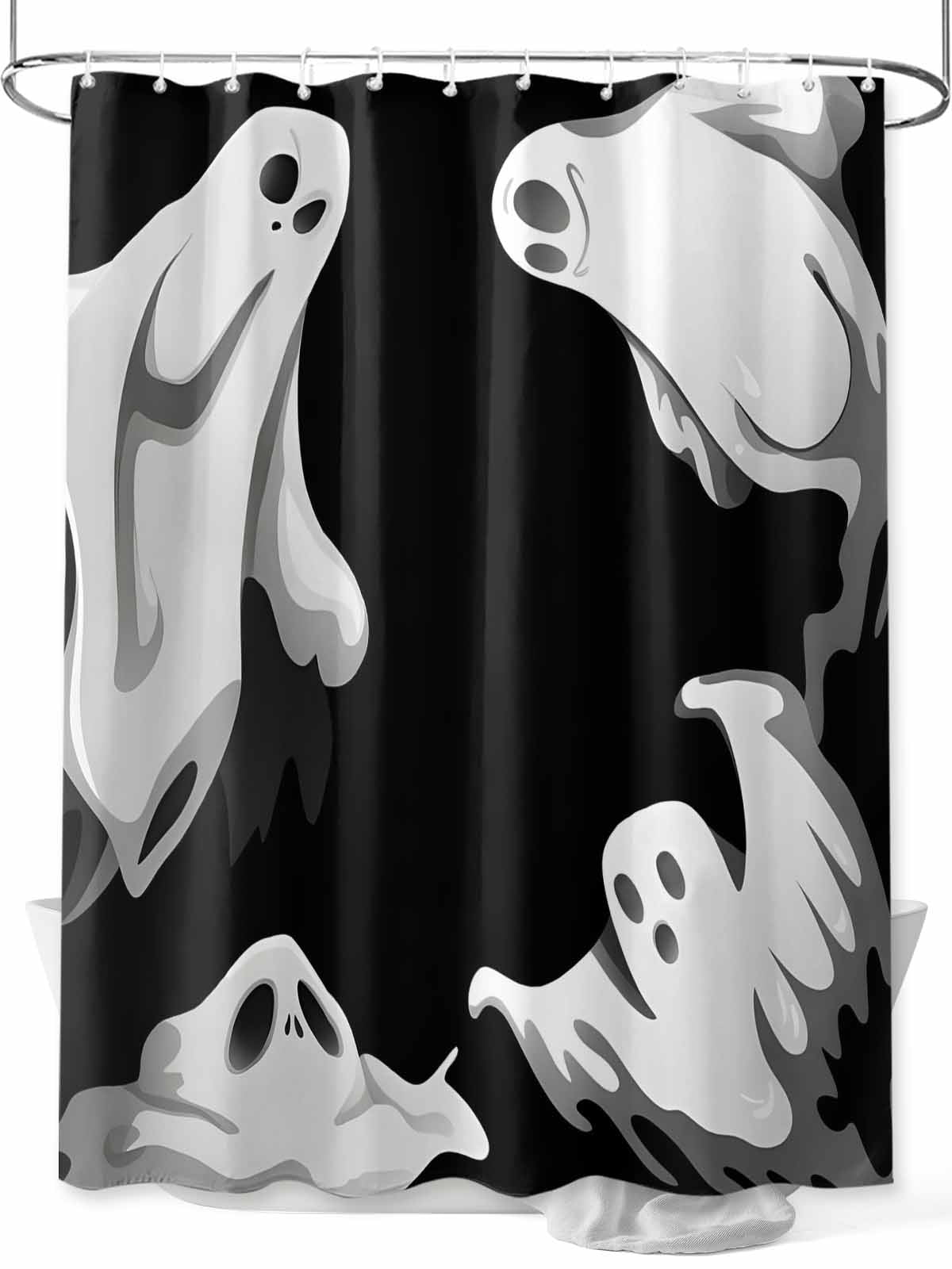 Fsddascl Halloween Shower Curtain Set - Extra Long 72" x 96" Washable ...