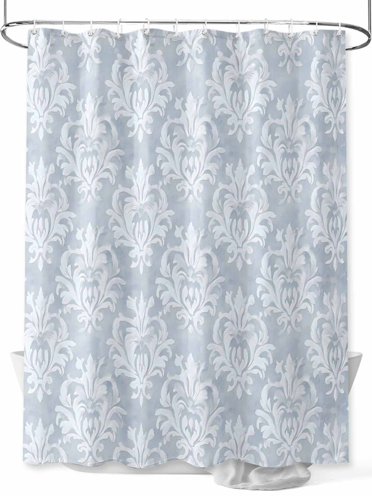 Fsddascl Haze Blue Boho Shower Curtain Set - 36" x 78" Washable Bathtub ...