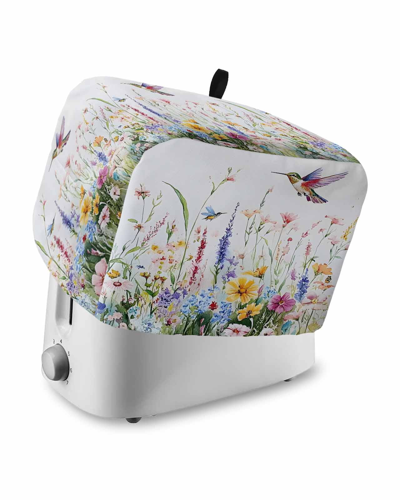 Fsddascl Hummingbird Floral Toaster Cover 2 Slice, Small Kitchen ...