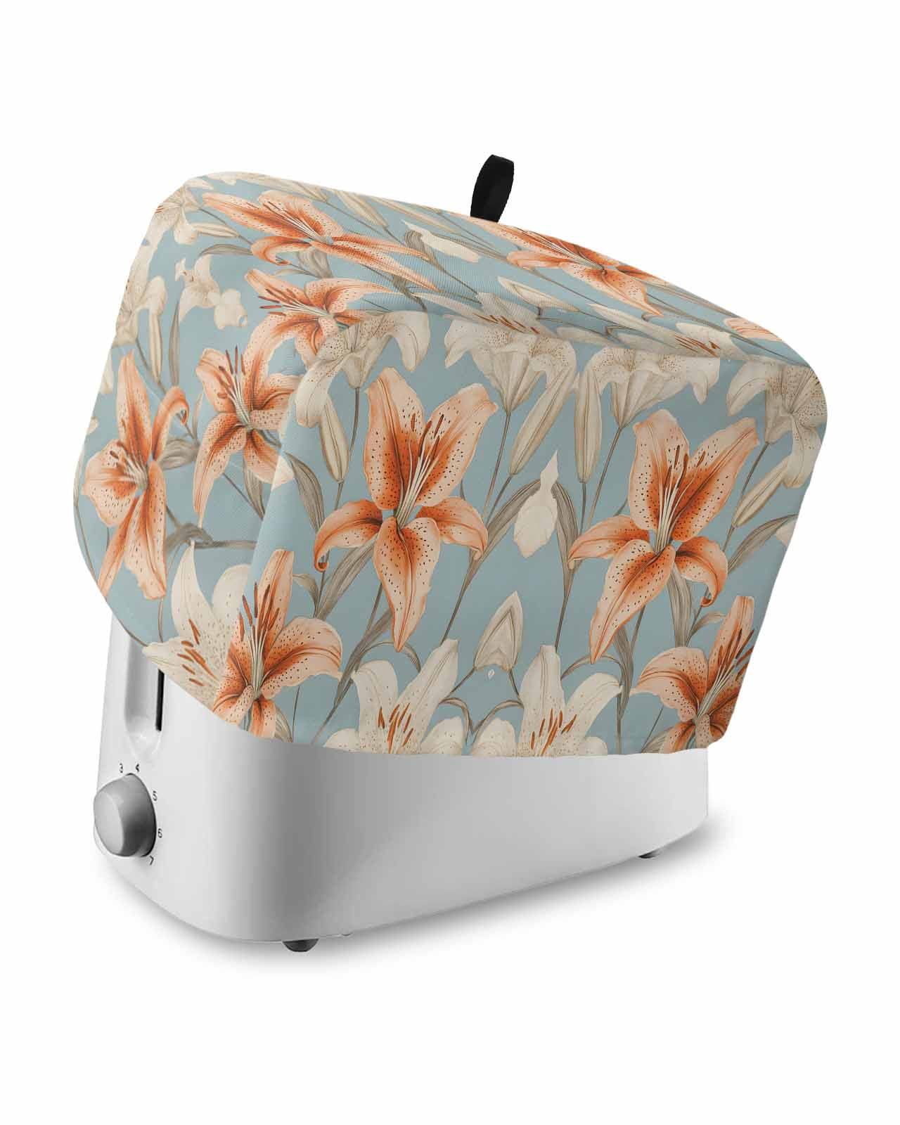 Fsddascl Lily Floral Toaster Cover 2 Slice, Small Kitchen Appliance ...