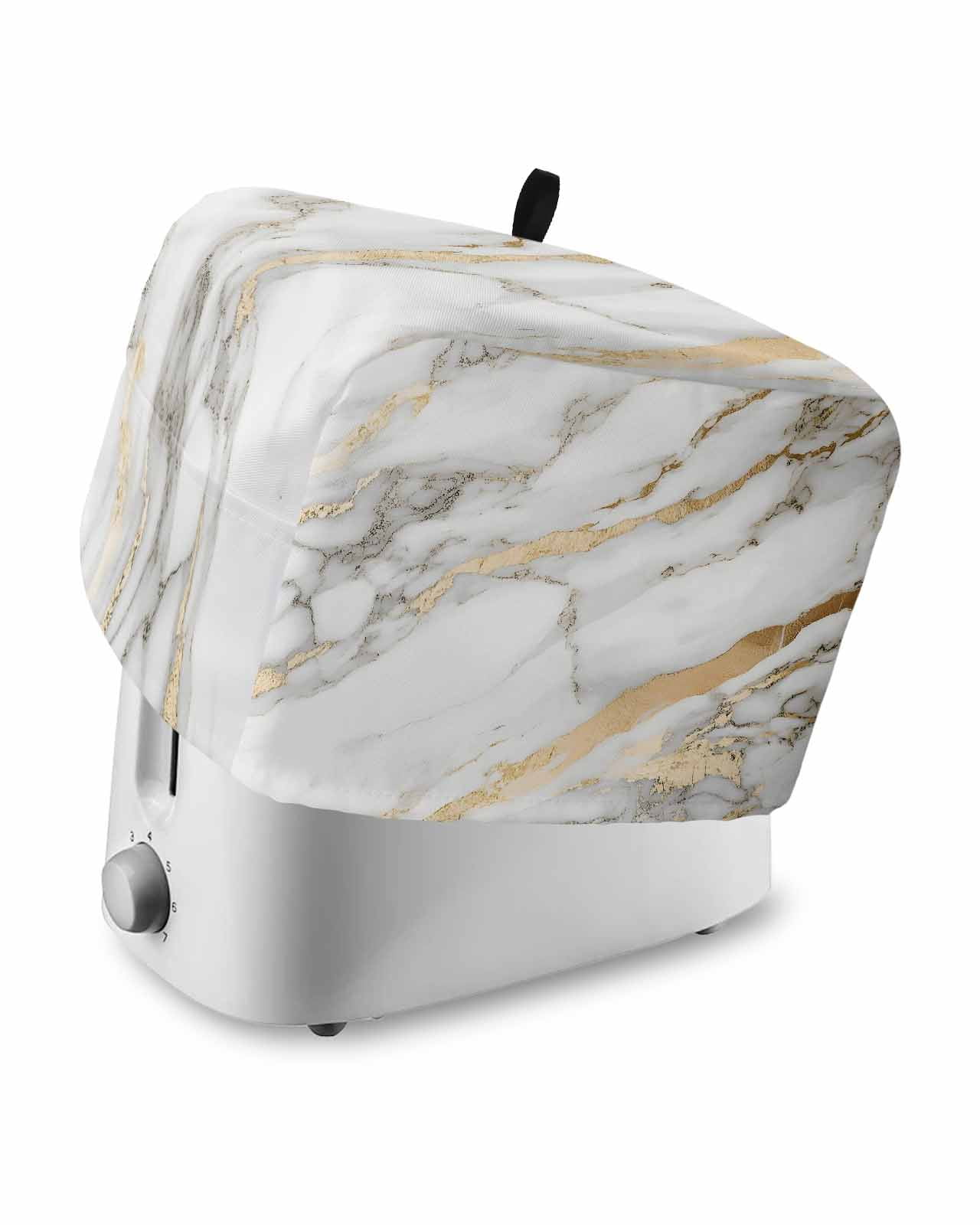 Fsddascl Marble White Toaster Cover 2 Slice, Small Kitchen Appliance ...