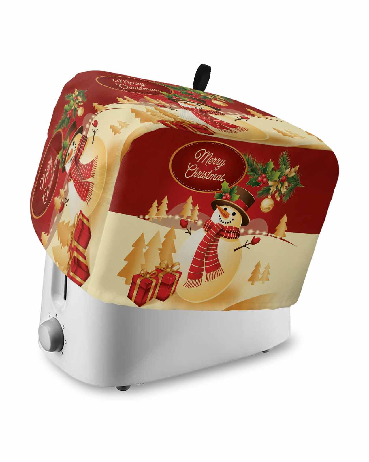 Fsddascl Merry Christmas Toaster Cover 4 Slice, Large Kitchen Appliance ...