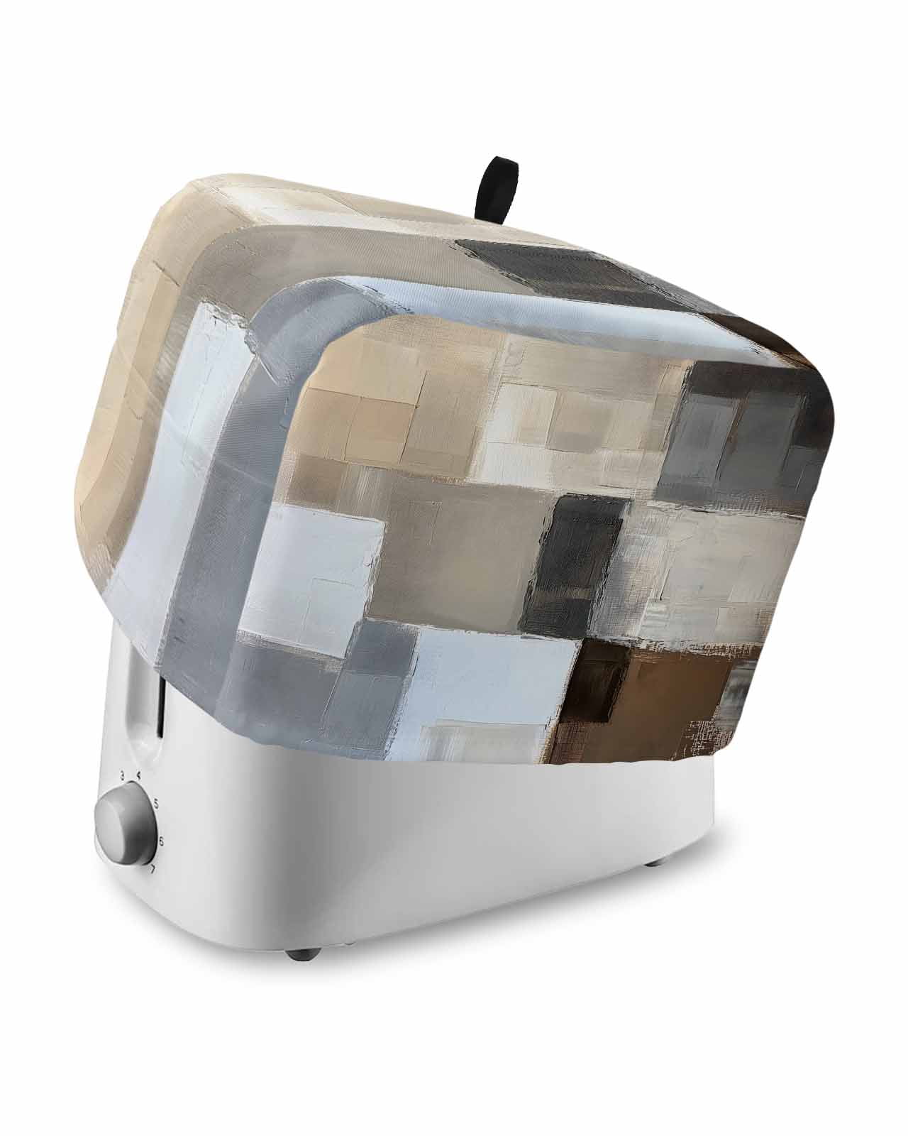 Fsddascl Modern Brown Beige Toaster Cover 4 Slice, Large Kitchen ...