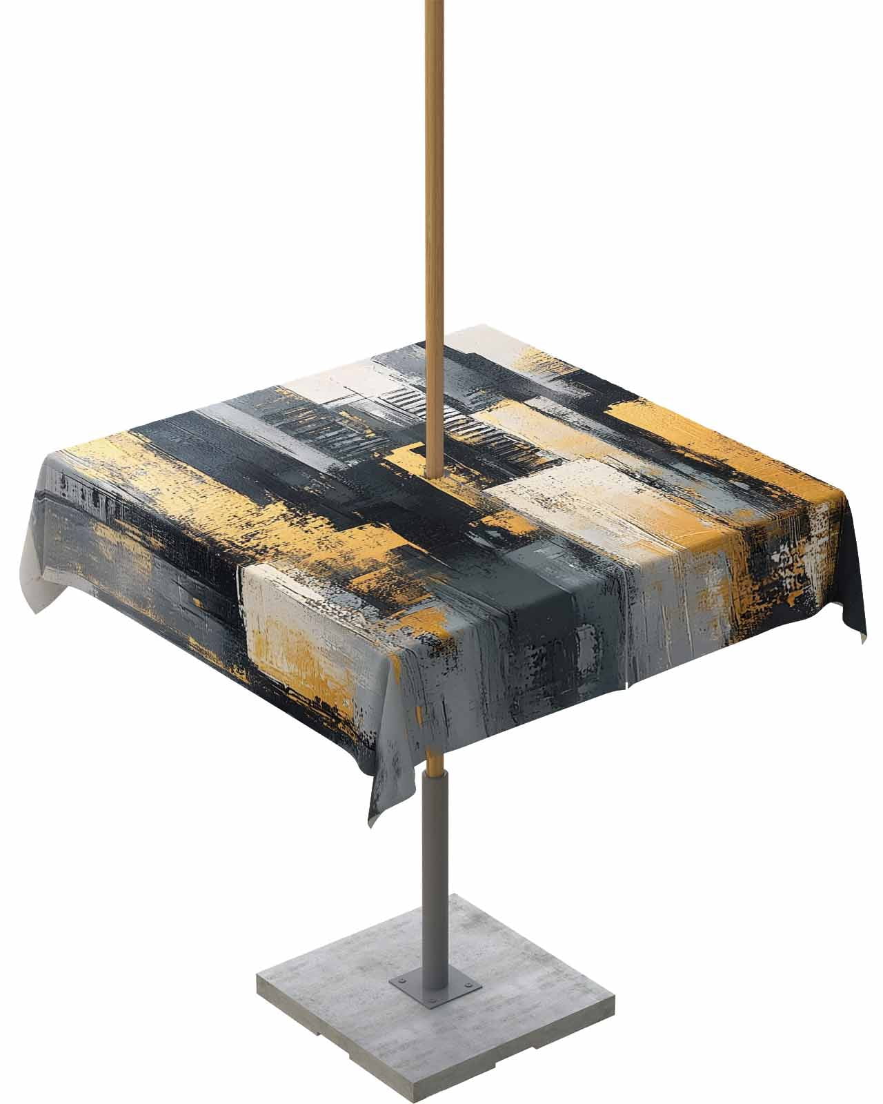 Fsddascl Modern Building Outdoor Tablecloth - 60x60 Inch Square Dining ...