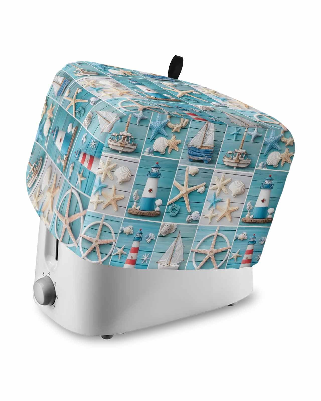 Fsddascl Nautical Beach Small Toaster Cover 2 Slice, Kitchen Appliance ...
