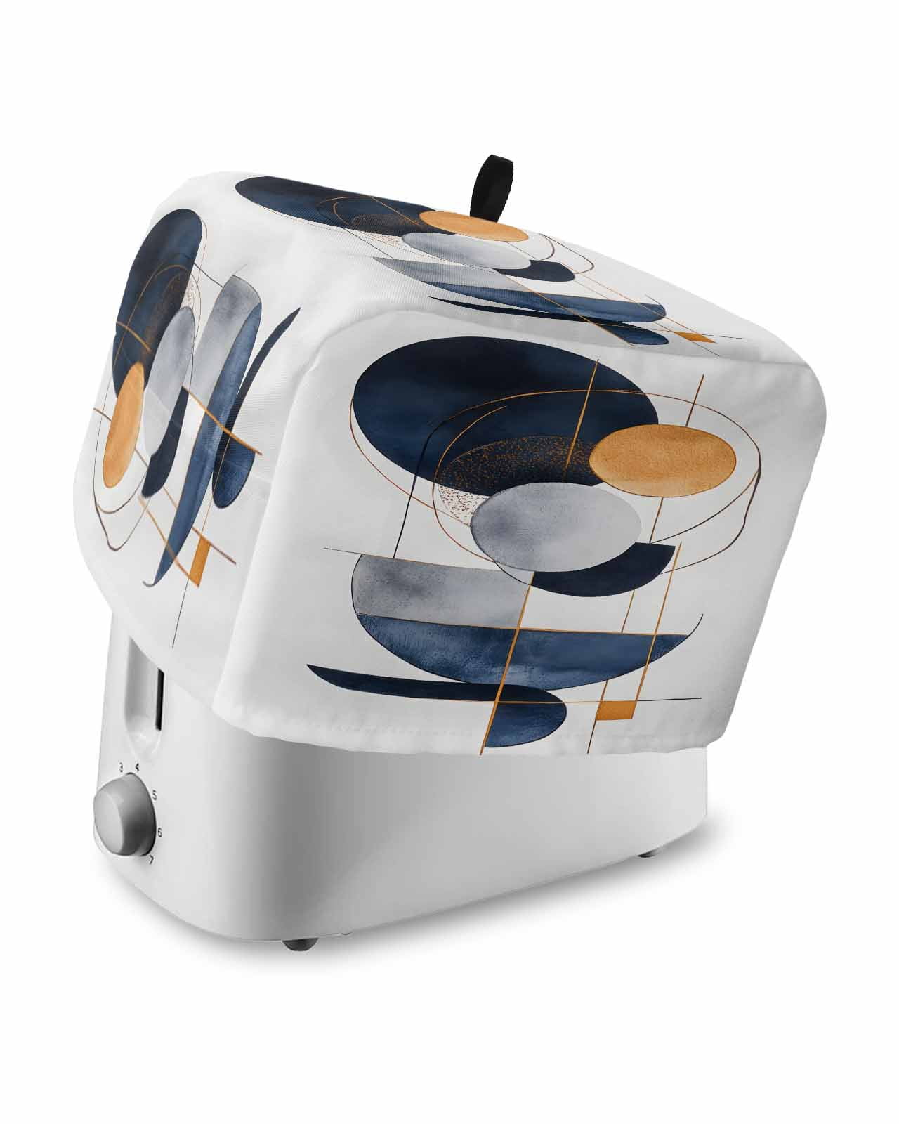 Fsddascl Navy Blue Abstract Art Small Toaster Cover 2 Slice, Kitchen ...