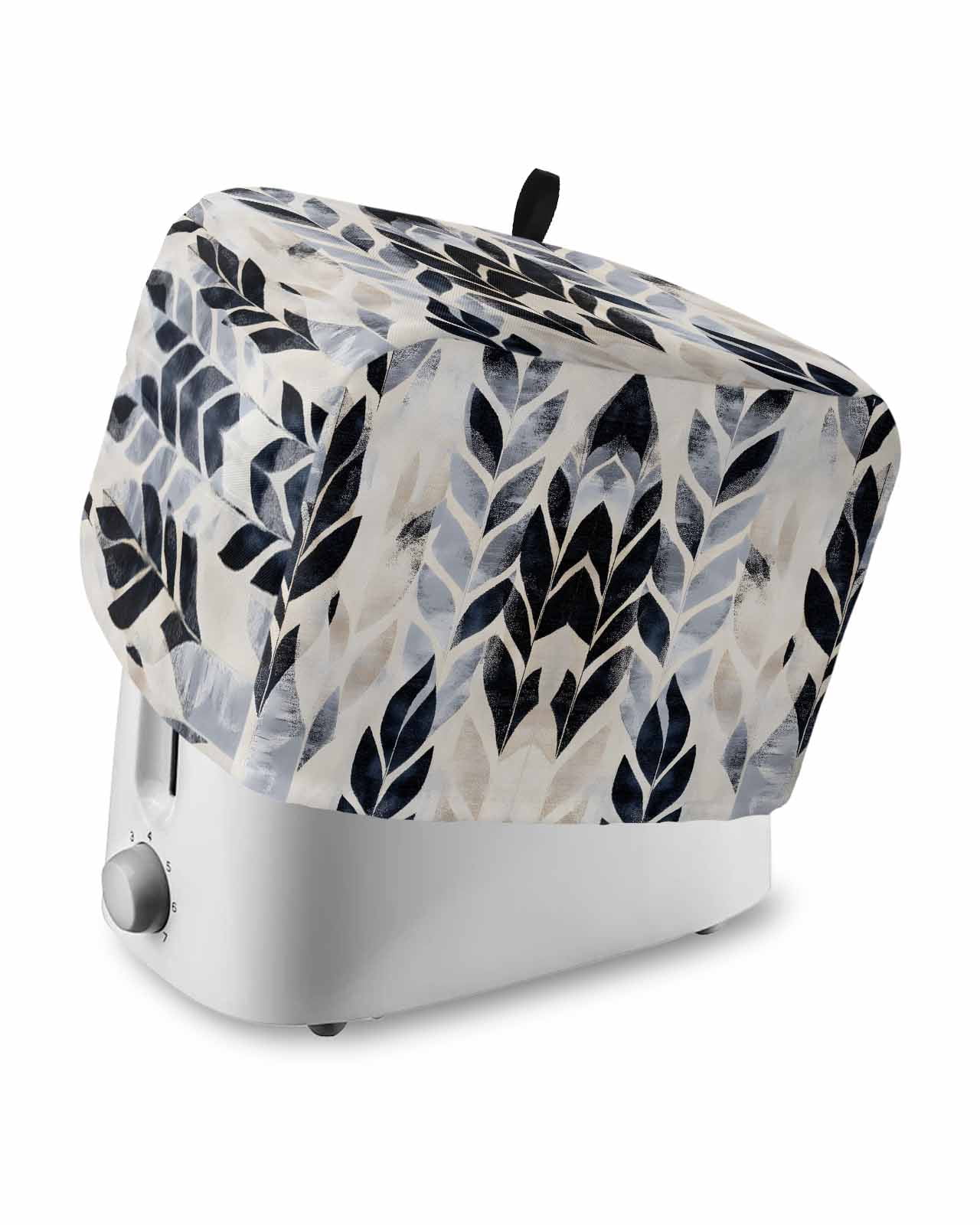 Fsddascl Navy Blue Botanical Small Toaster Cover 2 Slice, Kitchen Appliance Covers, Tropical ...