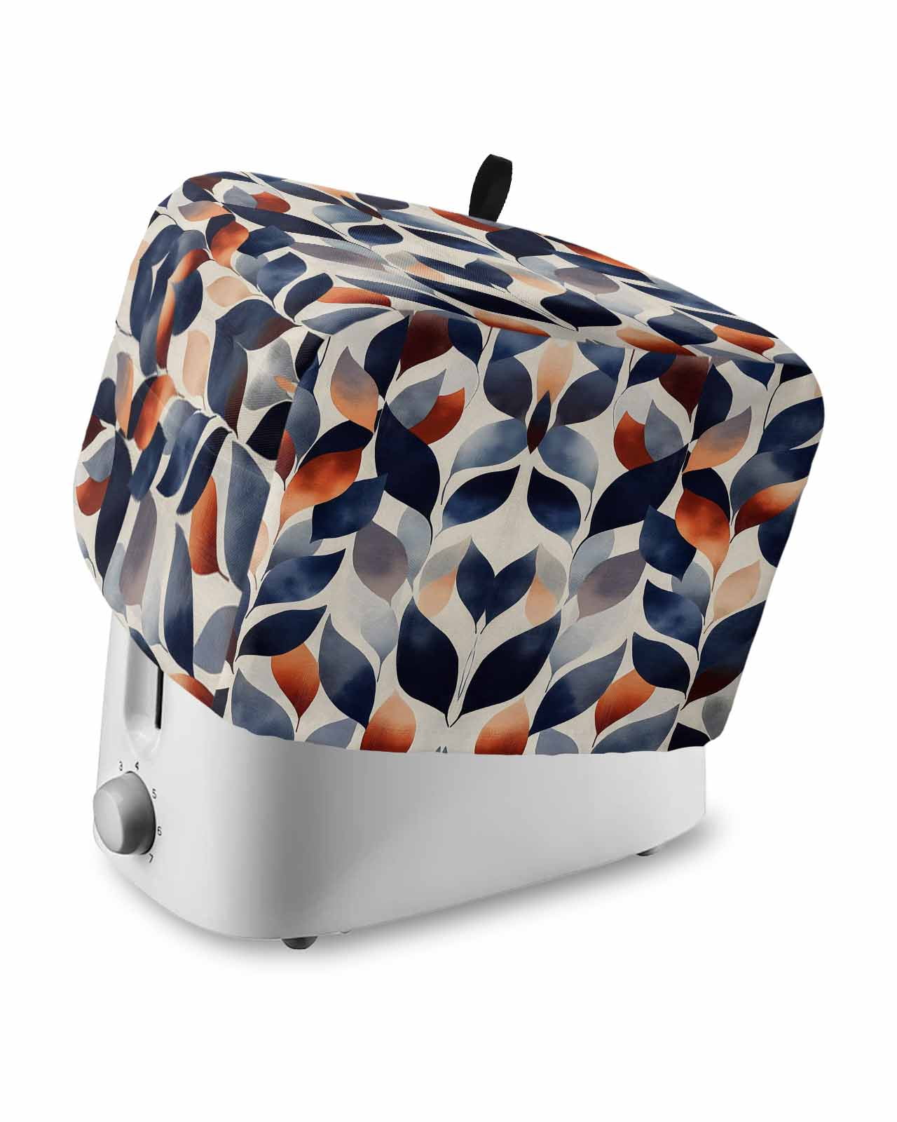 Fsddascl Navy Blue Burnt Orange Toaster Cover 4 Slice, Large Kitchen ...