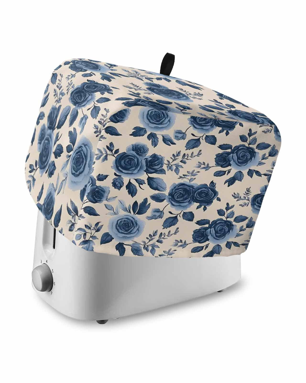Fsddascl Navy Blue Floral Toaster Cover 2 Slice, Small Kitchen ...