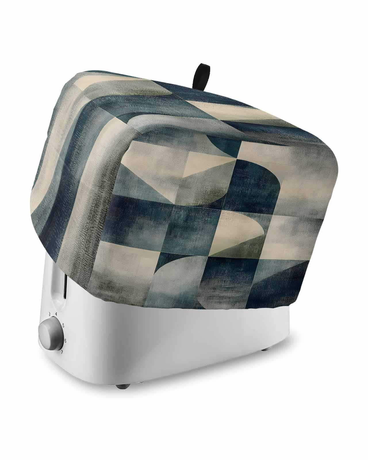 Fsddascl Navy Blue Geometric Toaster Cover 2 Slice, Small Kitchen ...