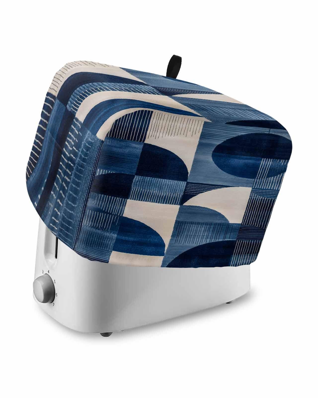 Fsddascl Navy Blue Geometric Toaster Cover 4 Slice, Large Kitchen ...