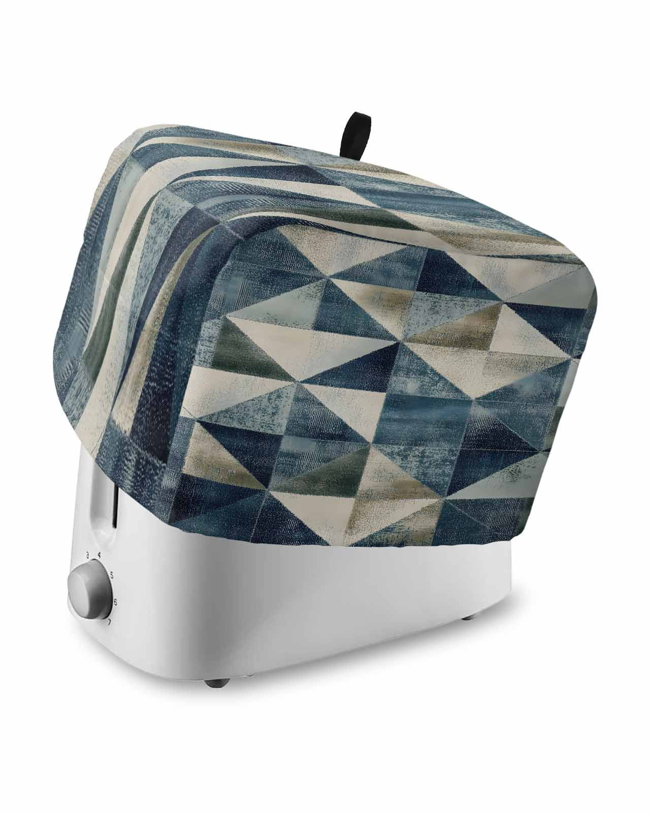 Fsddascl Navy Blue Geometric Toaster Cover 4 Slice, Large Kitchen ...