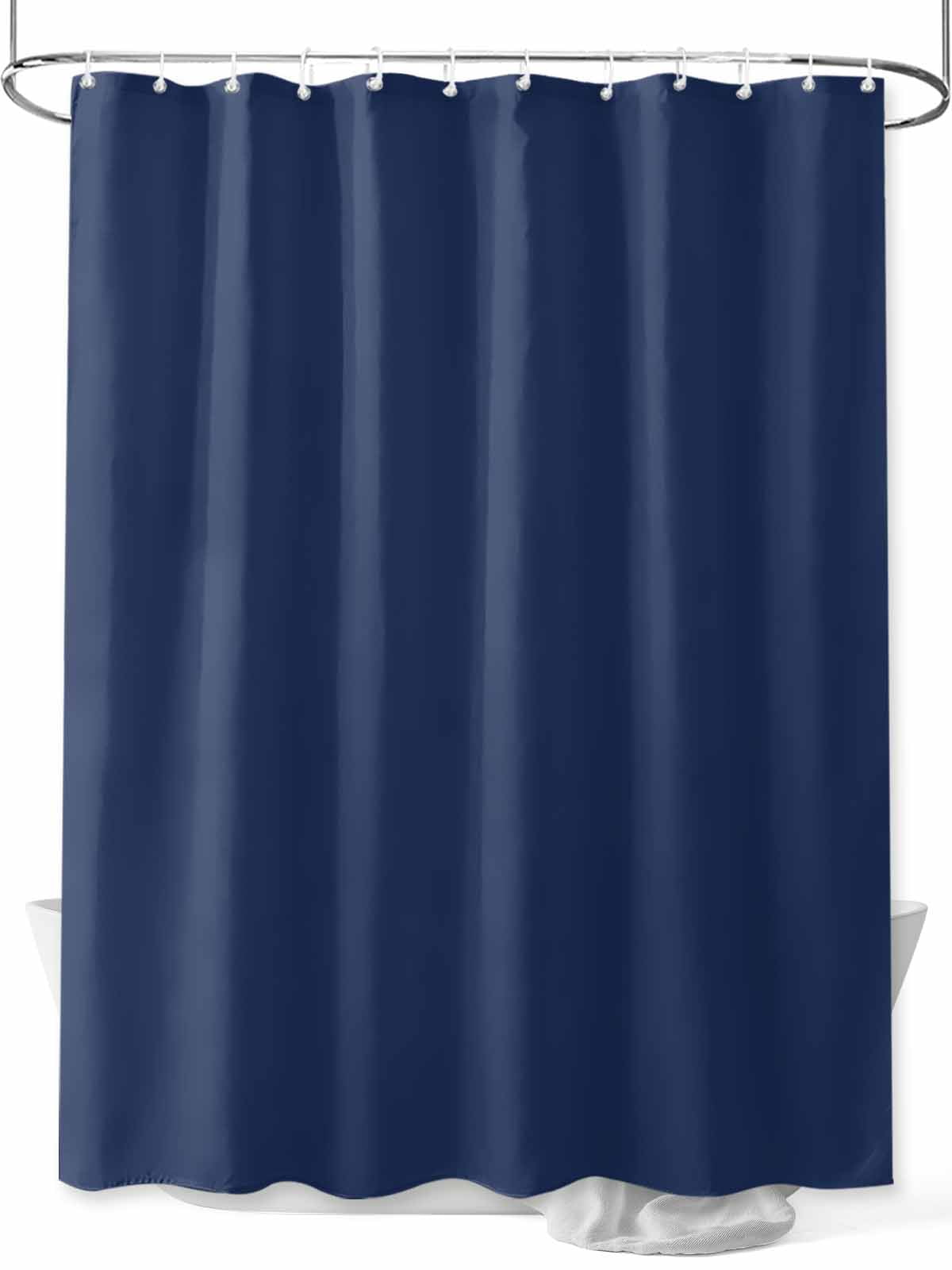 Fsddascl Navy Blue Shower Curtain Set - 72" x 78" Washable Bathtub ...