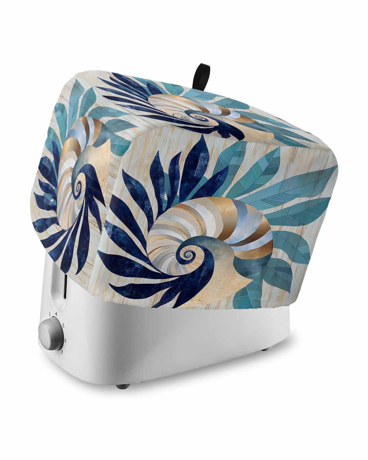 Fsddascl Navy Blue Teal Coastal Toaster Cover 2 Slice, Small Kitchen ...