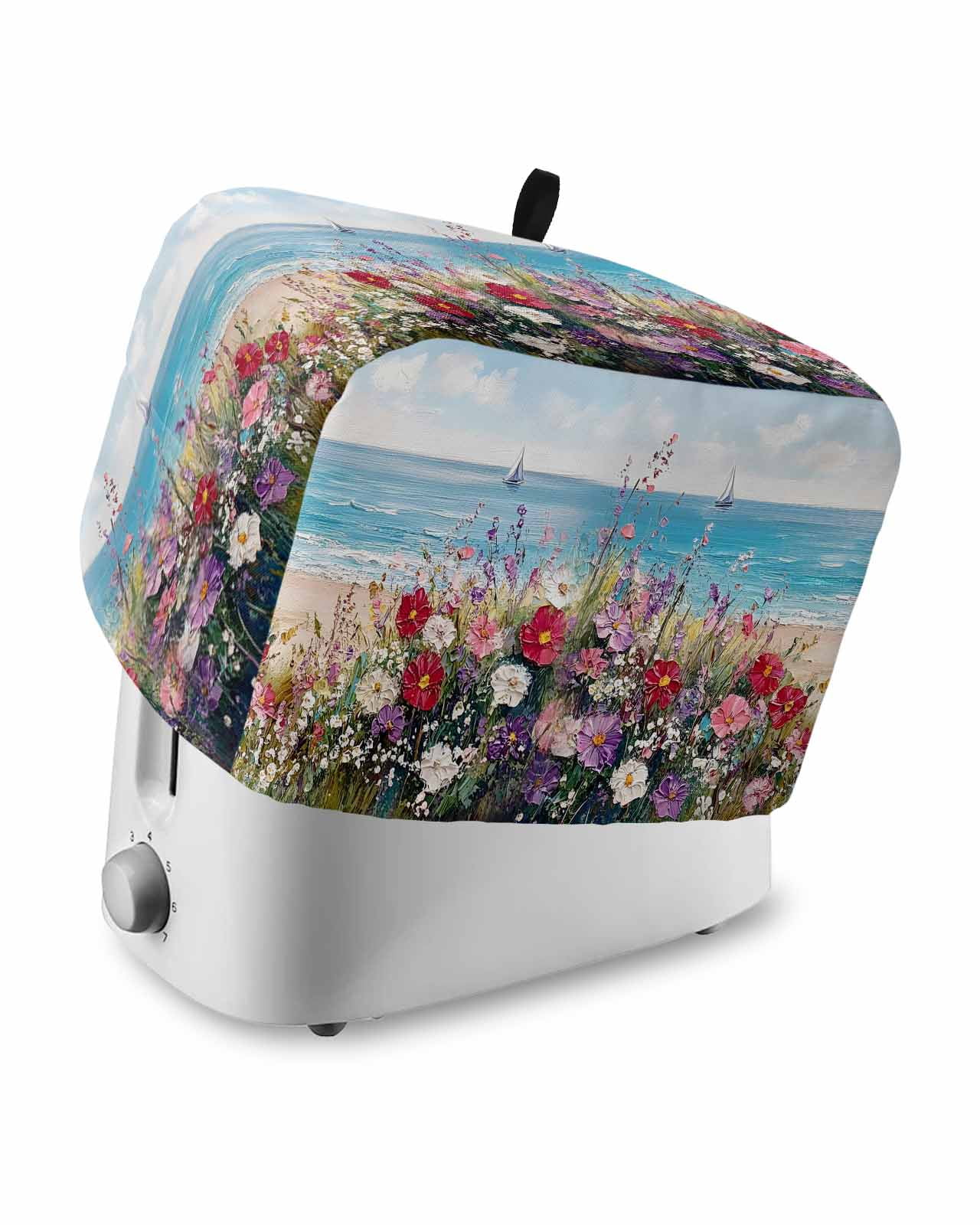 Fsddascl Oil Painting Floral Small Toaster Cover 2 Slice, Kitchen ...