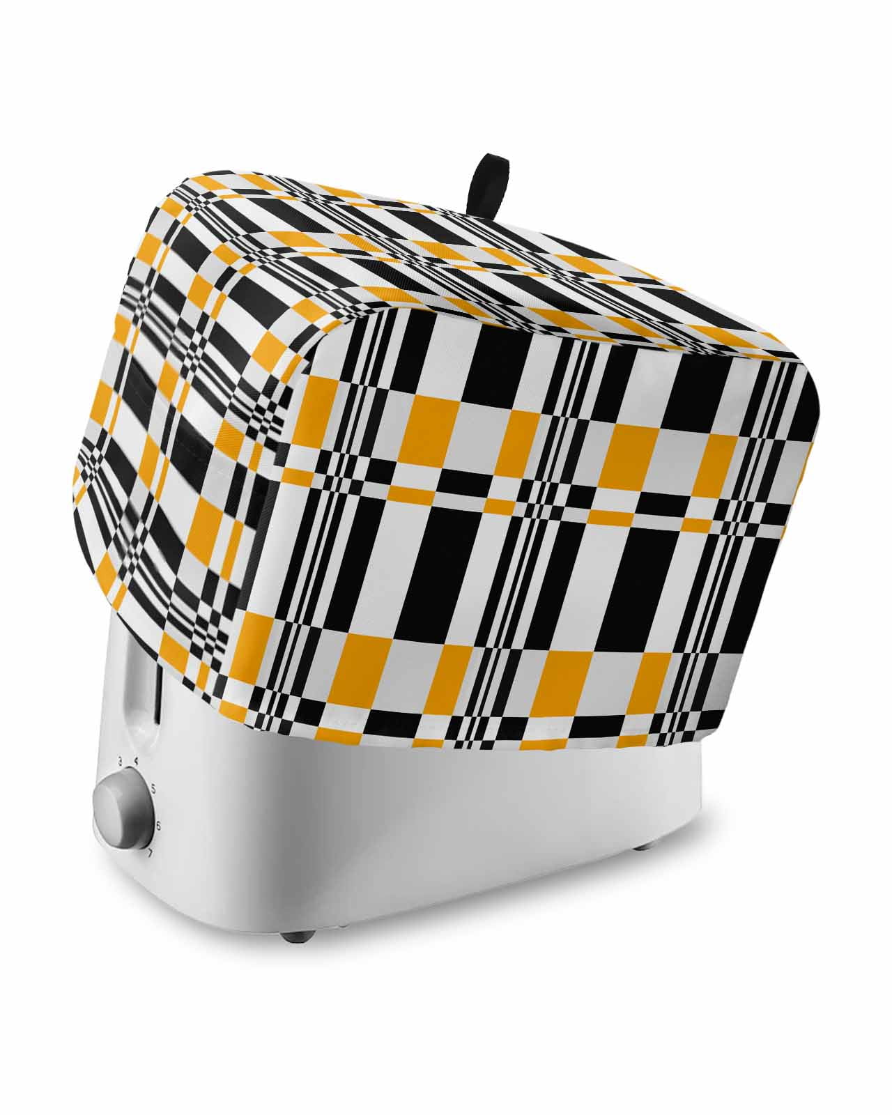 Fsddascl Orange Black Geometric Toaster Cover 2 Slice, Small Kitchen ...