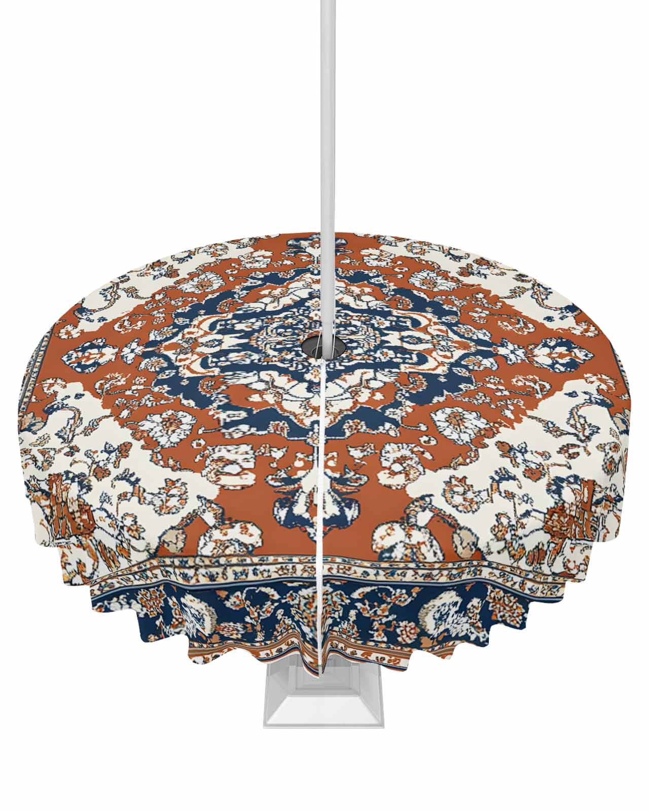 Fsddascl Orange Blue Boho Southwestern Outdoor Tablecloth - 54 Inch ...