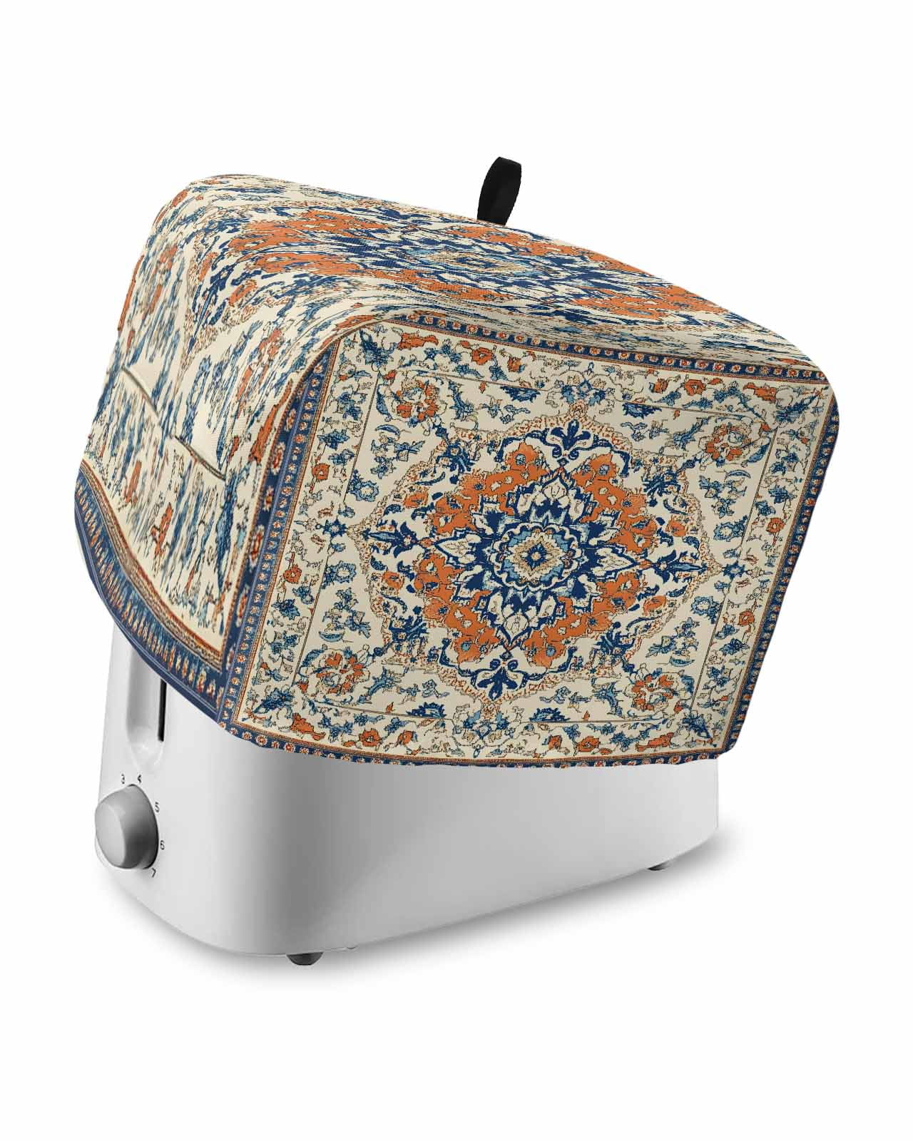 Fsddascl Orange Blue Ethnic Rustic Toaster Cover 2 Slice, Small Kitchen ...