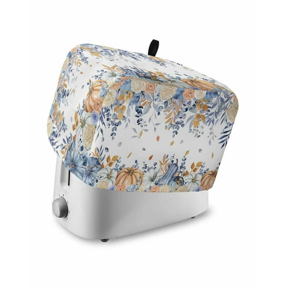 Fsddascl Orange Blue Fall Small Toaster Cover 2 Slice, Kitchen Appliance Covers, Thanksgiving ...
