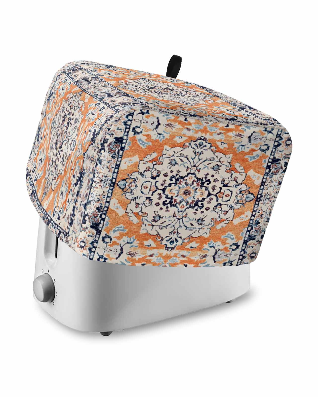 Fsddascl Orange Boho Toaster Cover 2 Slice, Small Kitchen Appliance ...