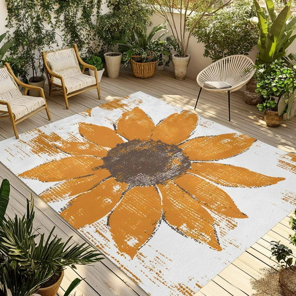 Fsddascl Summer Starfish Pink Outdoor Rug for Patio/Deck/Porch, Non ...