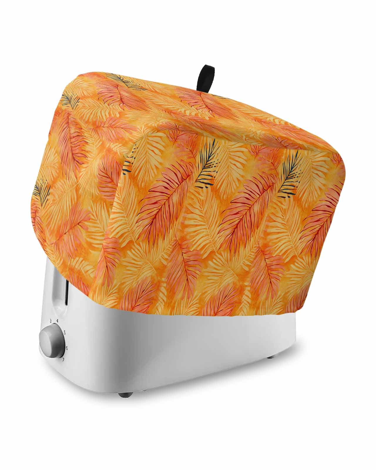 Fsddascl Orange Tropical Leaf Toaster Cover 4 Slice, Large Kitchen ...