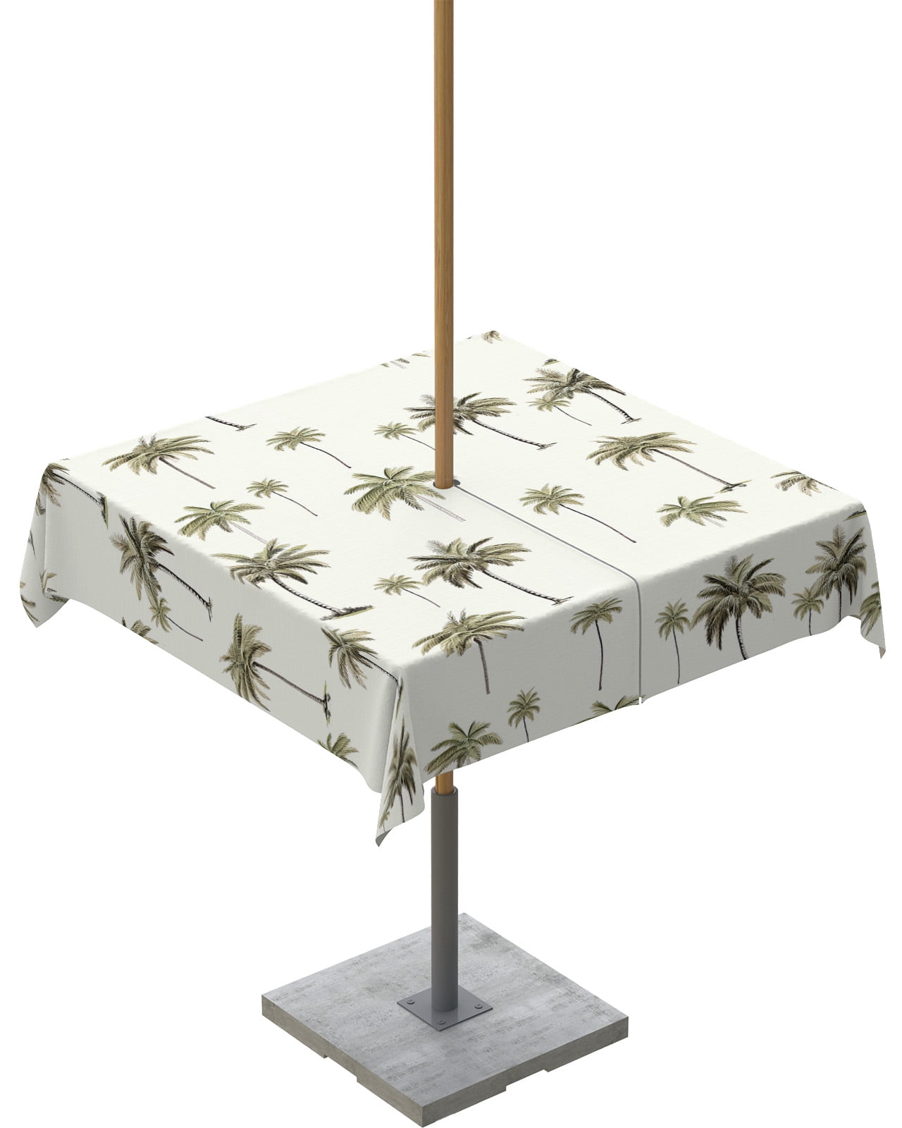 Fsddascl Palm Trees Outdoor Tablecloth - 60x60 Inch Square Dining Table ...