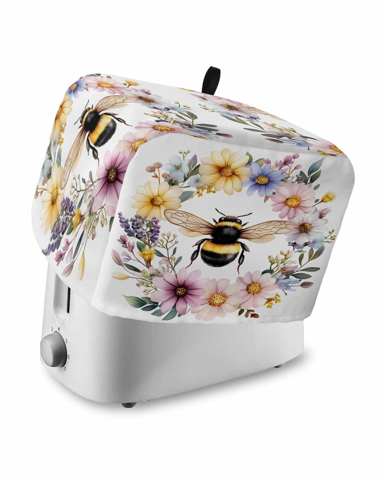 Fsddascl Pastoral Bee Wreath Small Toaster Cover 2 Slice, Kitchen ...