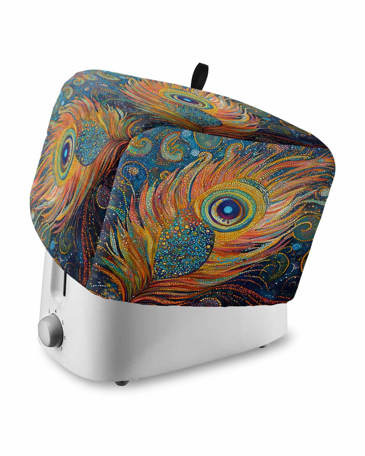 Fsddascl Peacock Feathers Eye Toaster Cover 2 Slice, Small Kitchen Appliance Covers, Abstract ...
