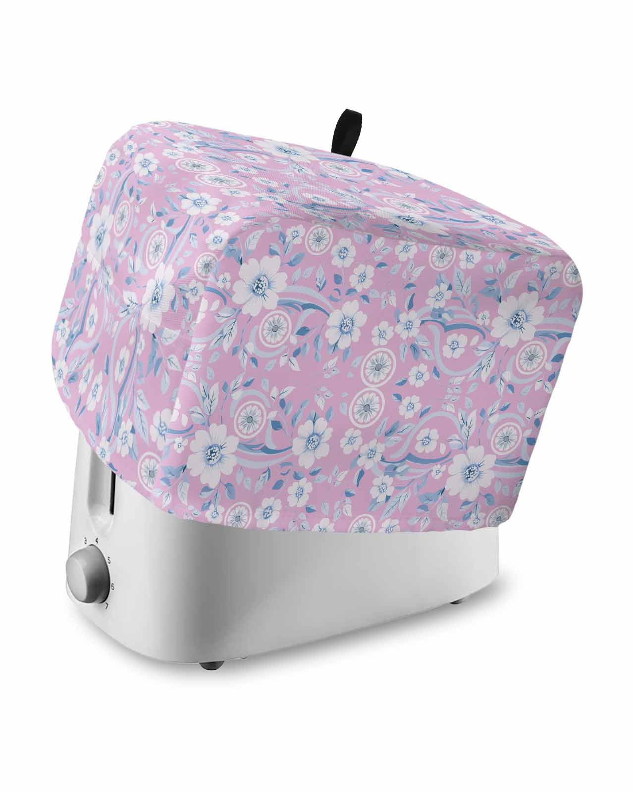 Fsddascl Pink Blue Floral Small Toaster Cover 2 Slice, Kitchen ...