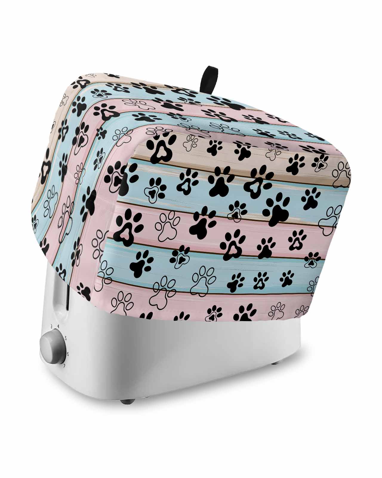 Fsddascl Pink Blue Paw Print Small Toaster Cover 2 Slice, Kitchen ...
