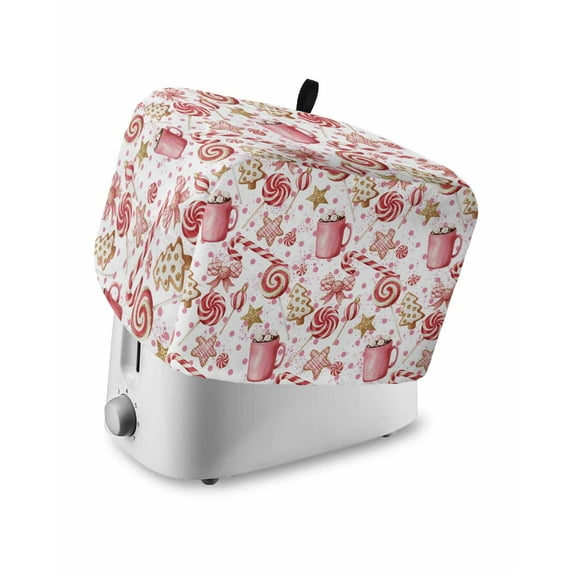 Fsddascl Pink Christmas Candy Toaster Cover 2 Slice, Small Kitchen ...