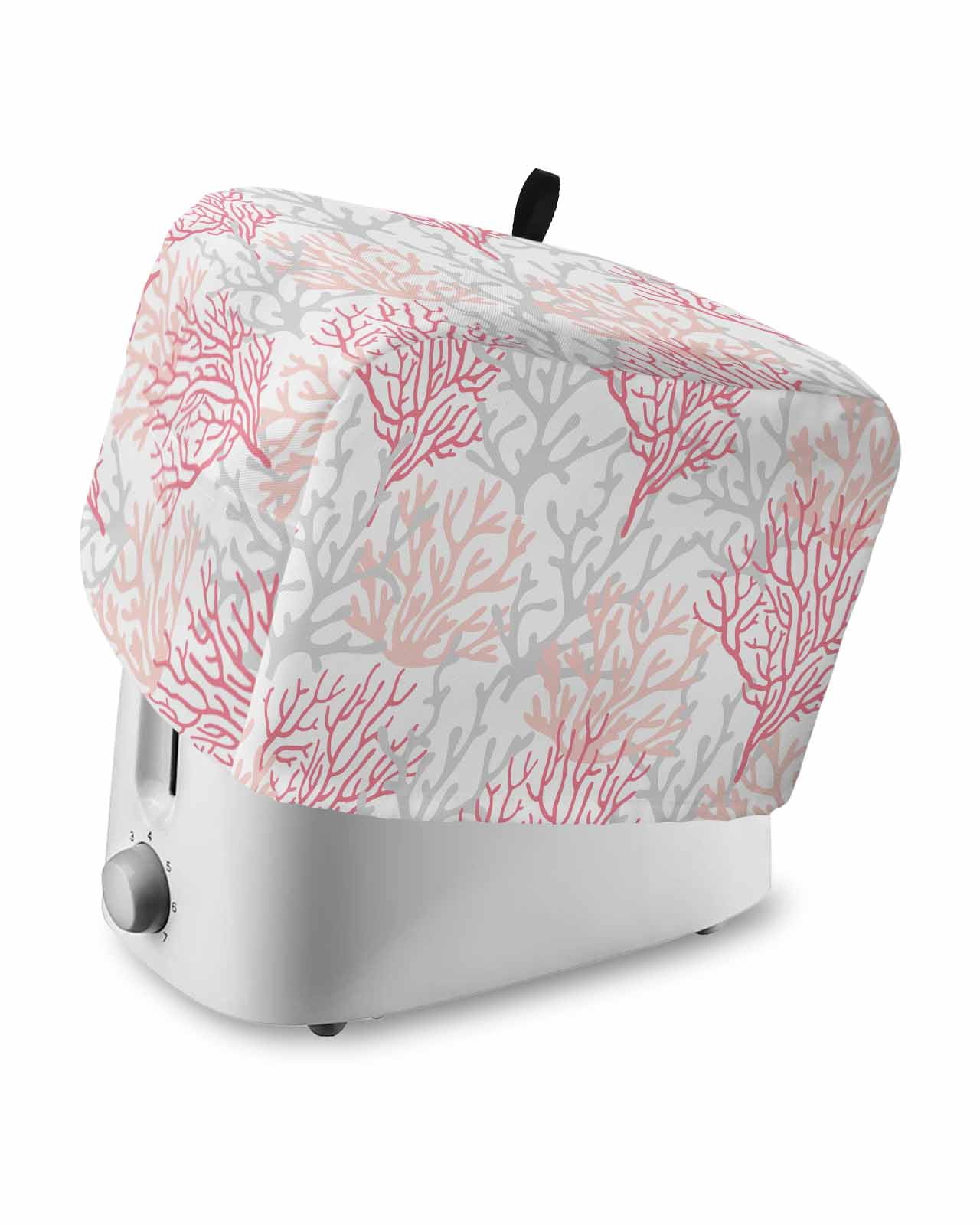 Fsddascl Pink Grey Coral Coastal Toaster Cover 2 Slice, Small Kitchen ...