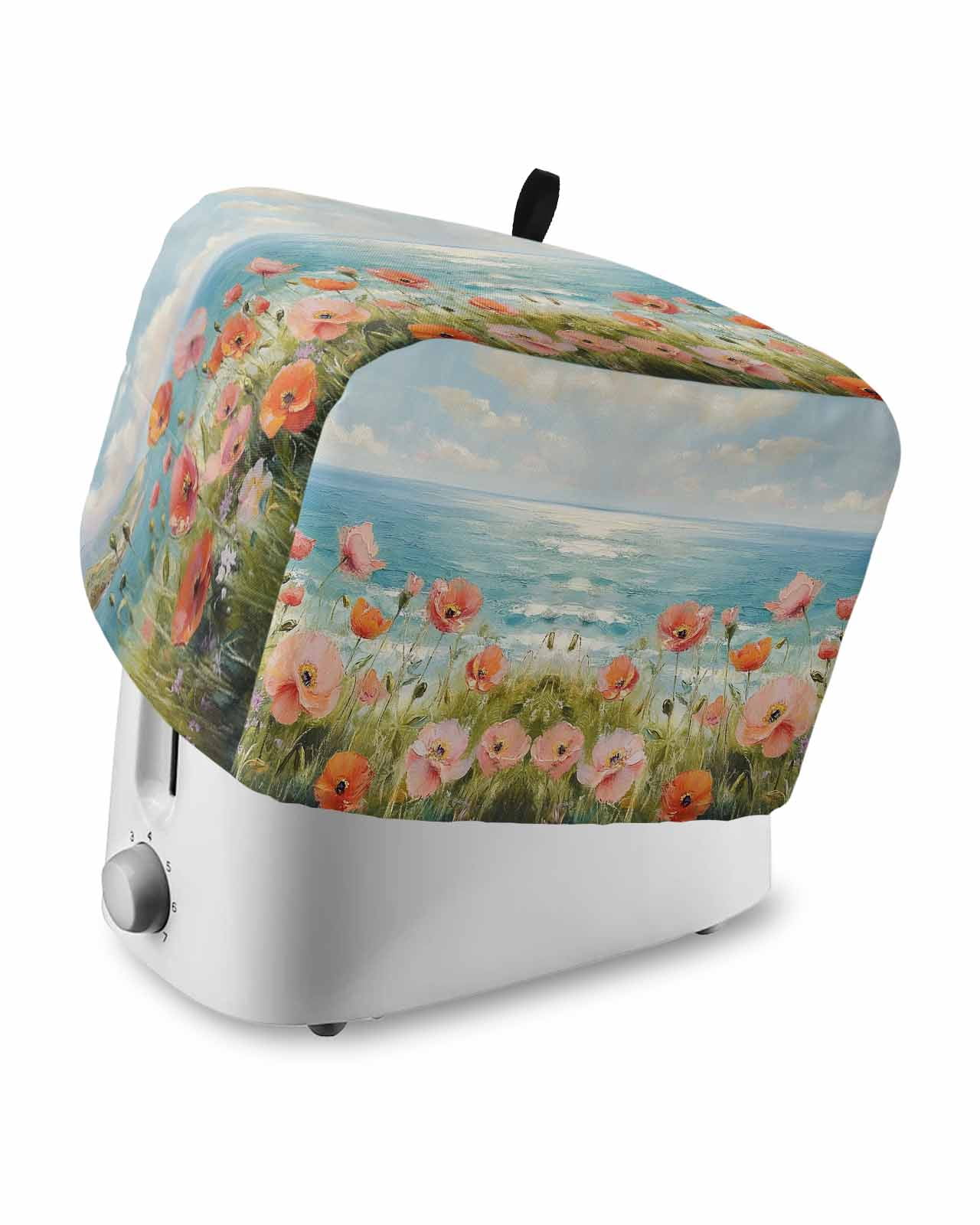 Fsddascl Pink Spring Floral Small Toaster Cover 2 Slice, Kitchen Appliance Covers, Modern ...